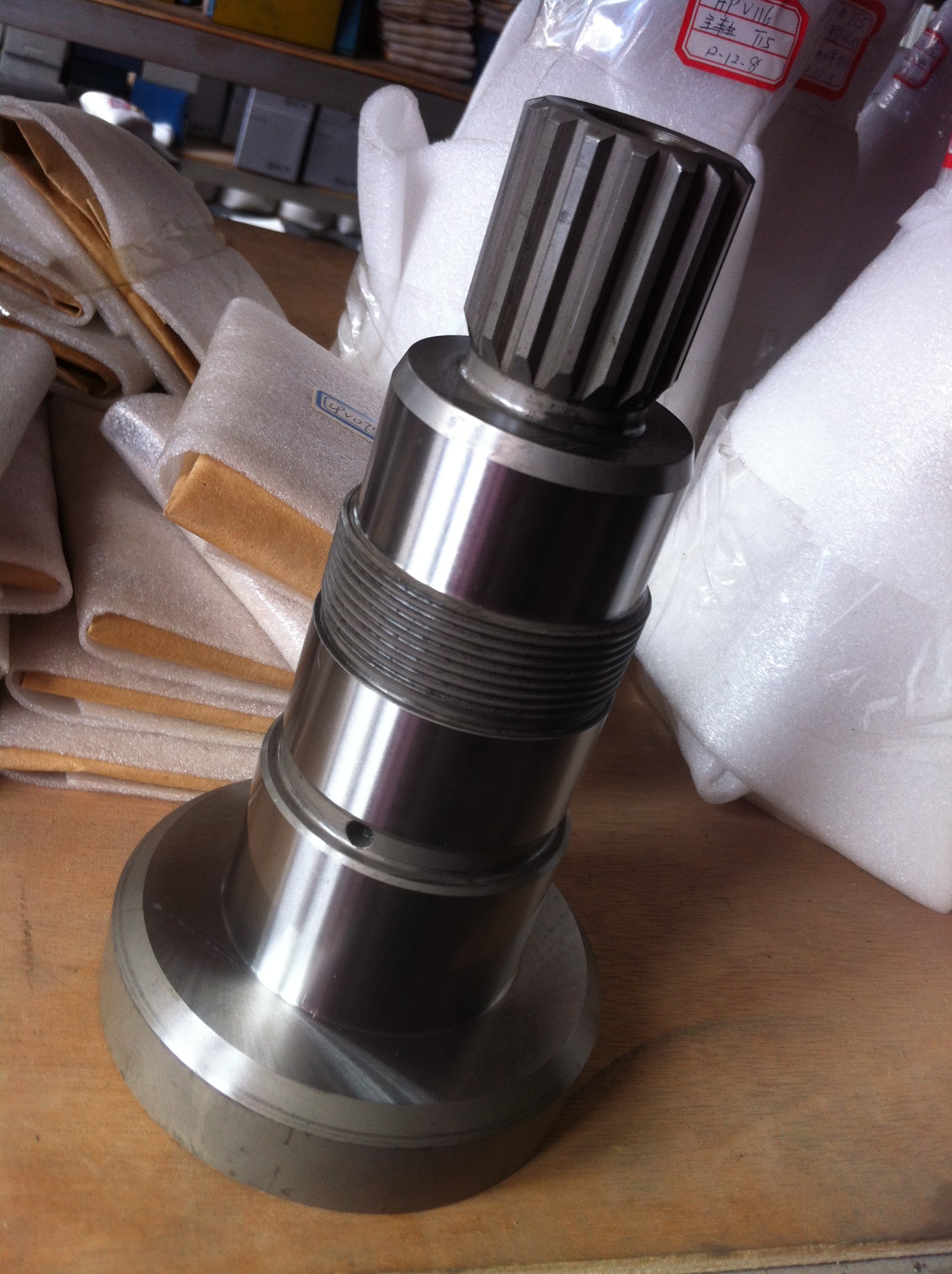 유압 피스톤 펌프 렉스로스 A8VO80 구동축